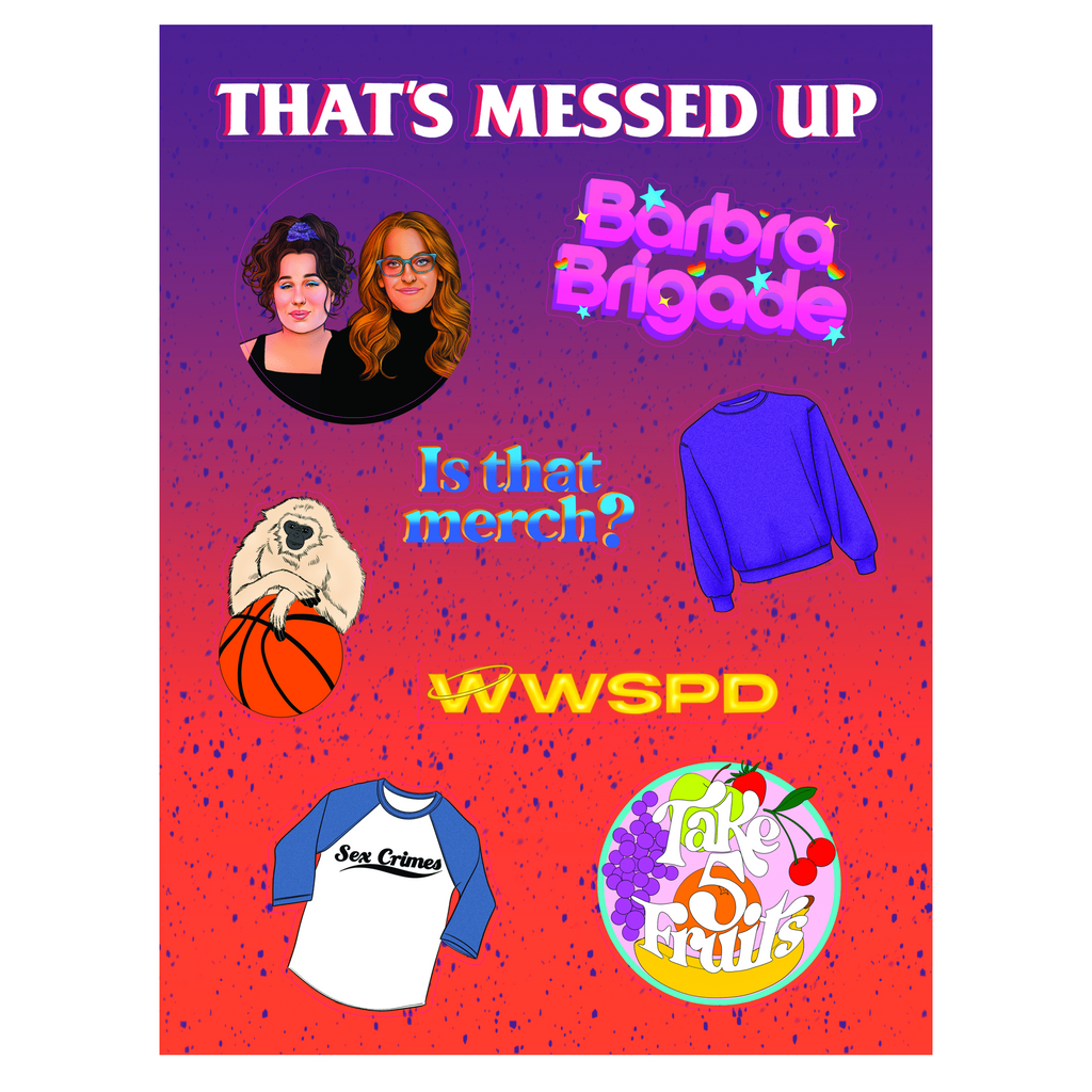 That's Messed Up Sticker Sheet – Exactly Right Store